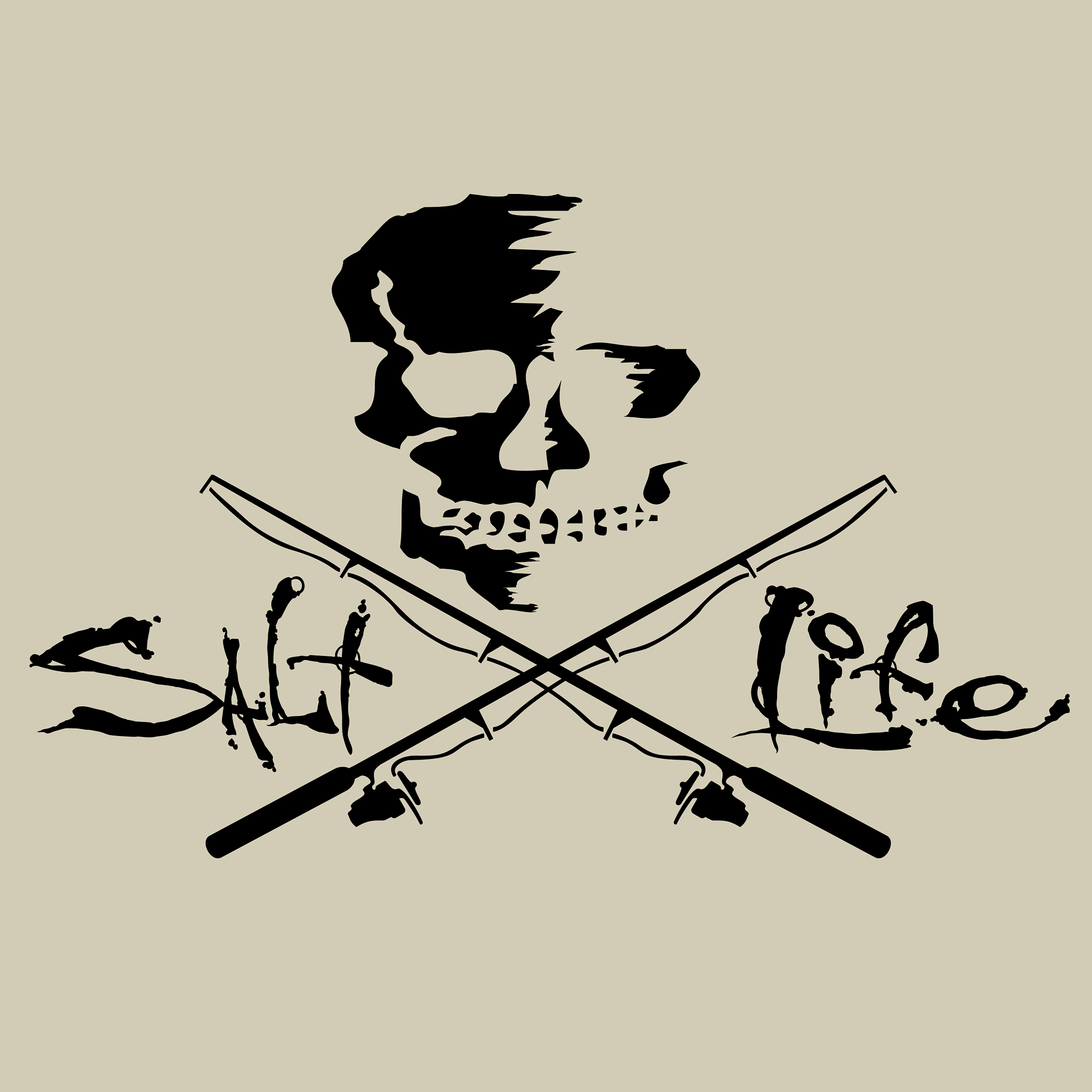 Salt Life Skull and Poles Decal | Cabela's